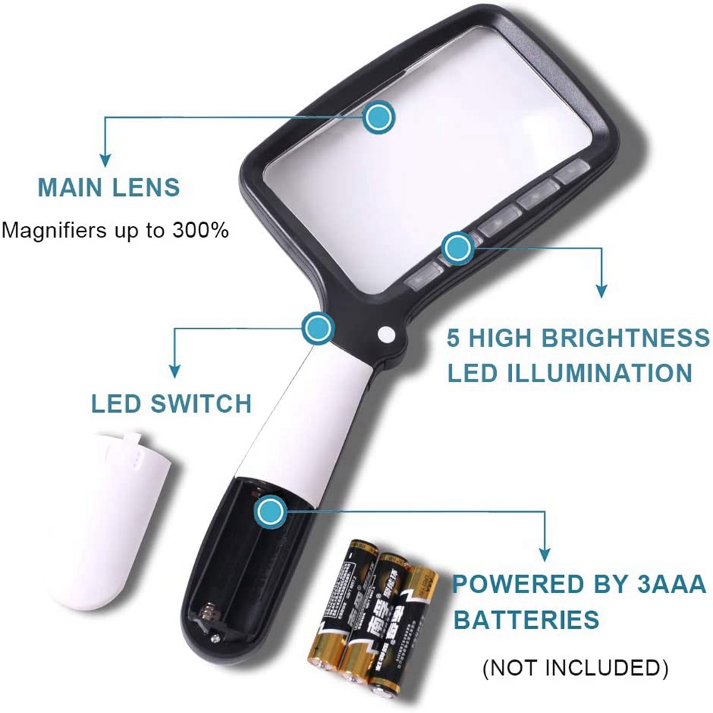 Stitch Jewelry Low Vision for Reading Seniors 2X Magnification with 5 ...