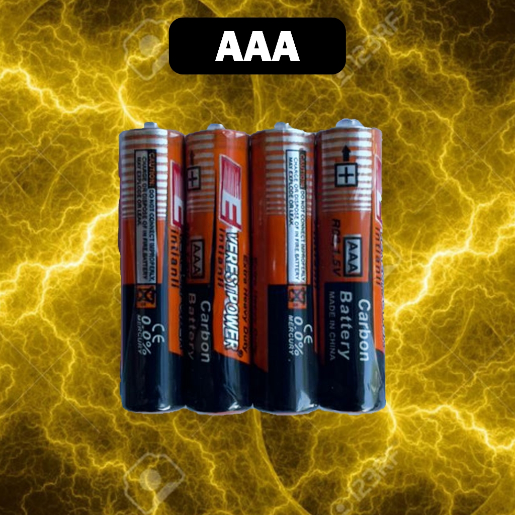 Everest Dry Battery AA AAA 1.5V Heavy Duty Long Life High Capacity ...