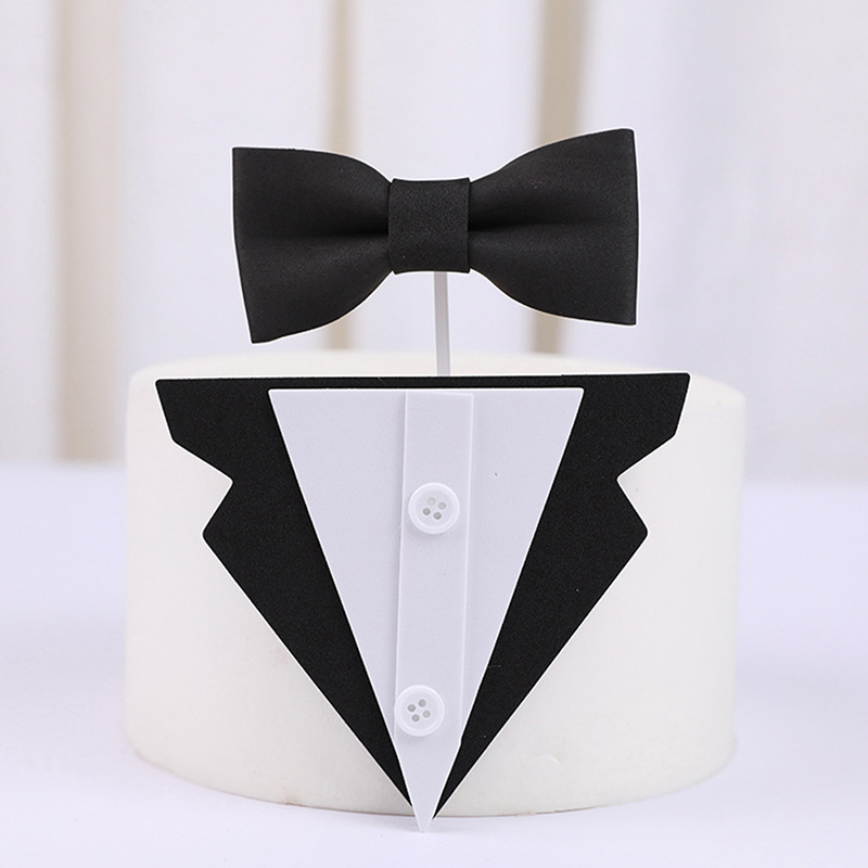 Bowtie Collar Decorating Tool Men Suit Cake Topper Cupcake Fathers Day ...