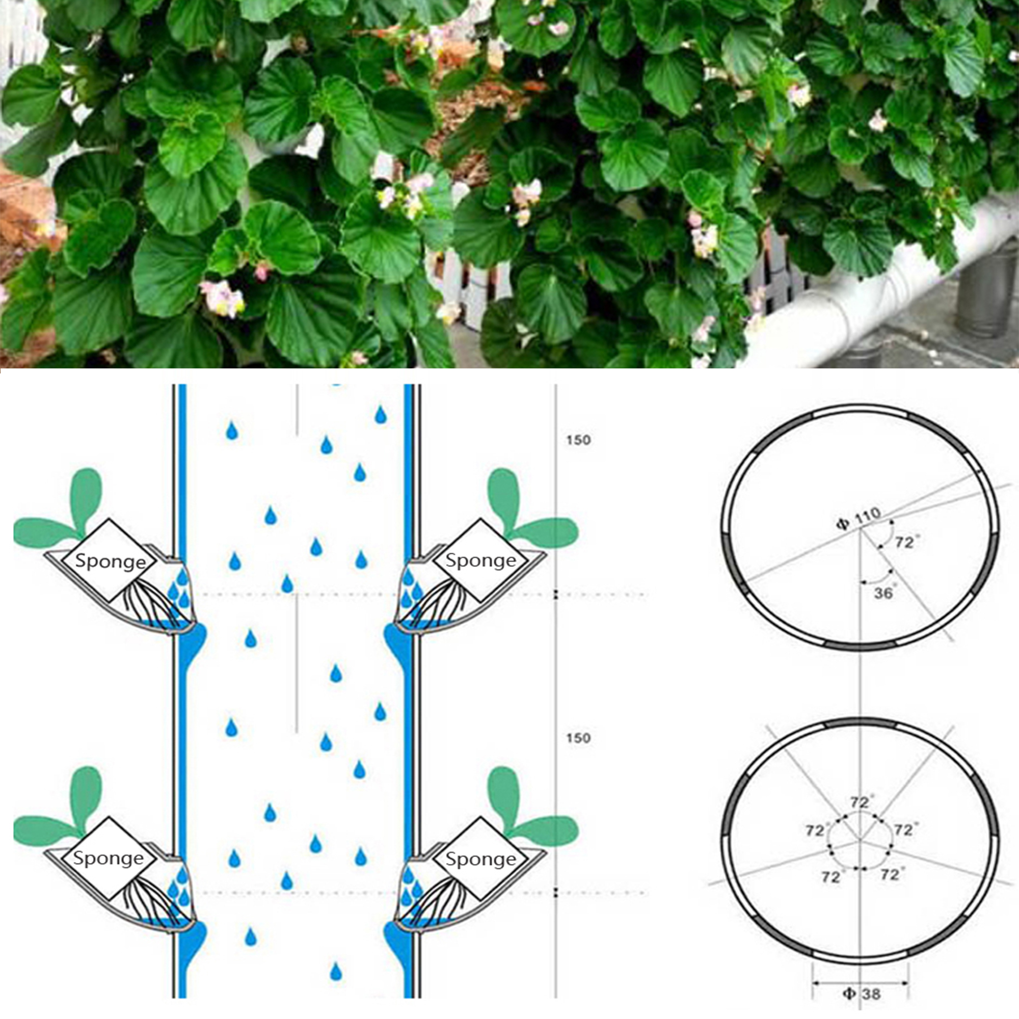 10pcs Diy Hydroponic Pots For Colonization Cups Vertical Tower Grow Pot ...
