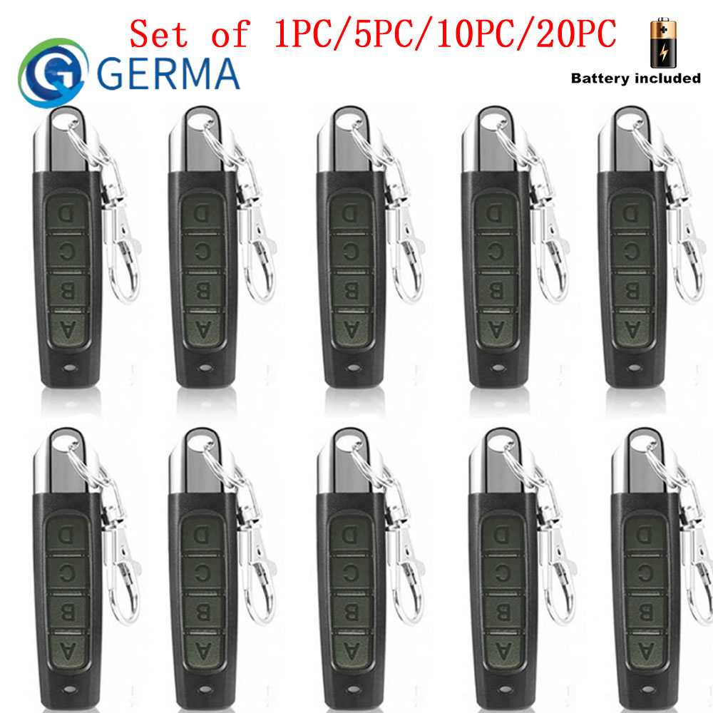 Germa 433mhz Remote Control 4 Channel Garage Gate Door Opener ...