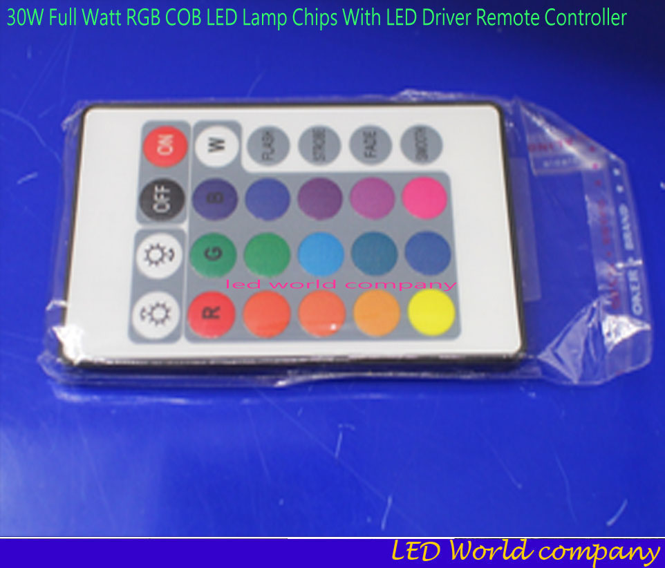 【GlobalTrendz】1ste 10W rgb led chip+10W RGB LED Driver Waterproof+24key ...