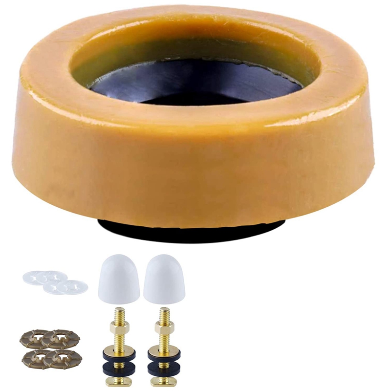 Toilet Wax Ring Kit for Floor Outlet Toilets New Install or Re-seat ...