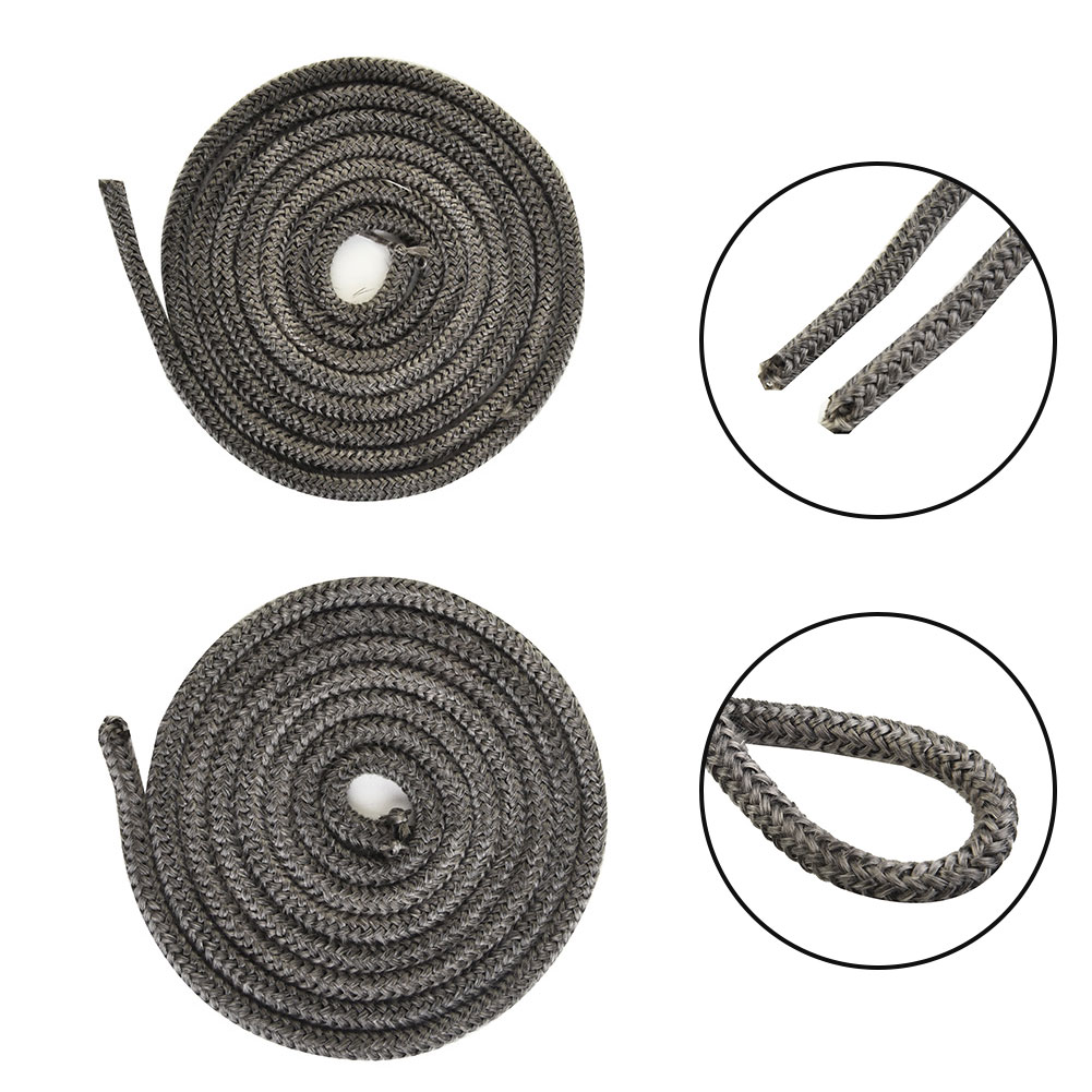 6/8mm Black Gasket Cord Stove Door Fireplace Cord 2m Fiberglass High ...
