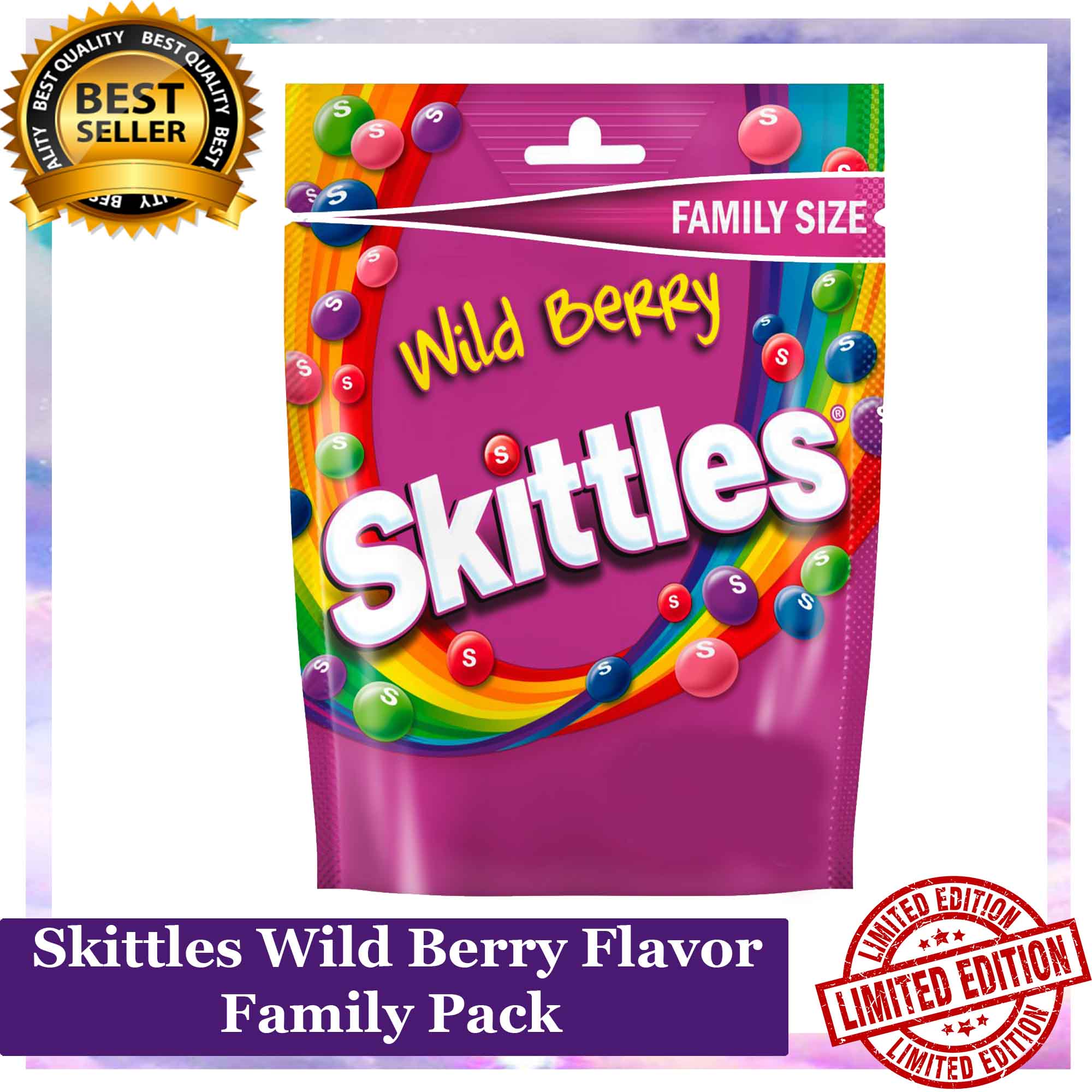 Skittles Candy Wild Berry Sweets Family Size Pouch Bag | Lazada PH