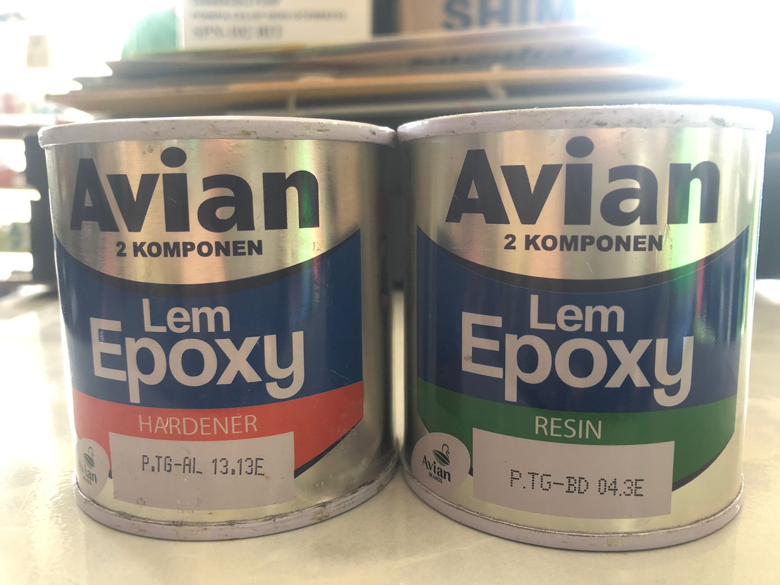 (Khusus Pulau Jawa) Lem Epoxy Resin Avian 2 Komponen + Hardener Total ...