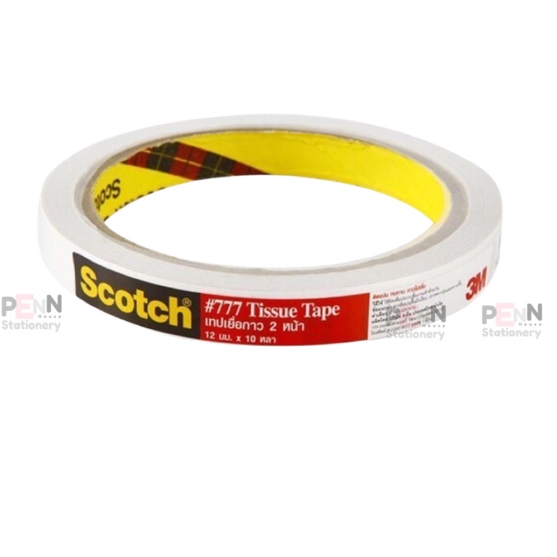 #3MTissue Tape#เทปกาวสองหน้าบาง #3M Scotch #777 ขนาด 1/4 / 1/2 / 3/4 ...