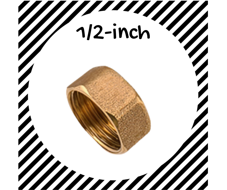 Dop Kran Drat Luar Dalam Kran 1/2 Inch Inci Pendek Kuningan Plug ...