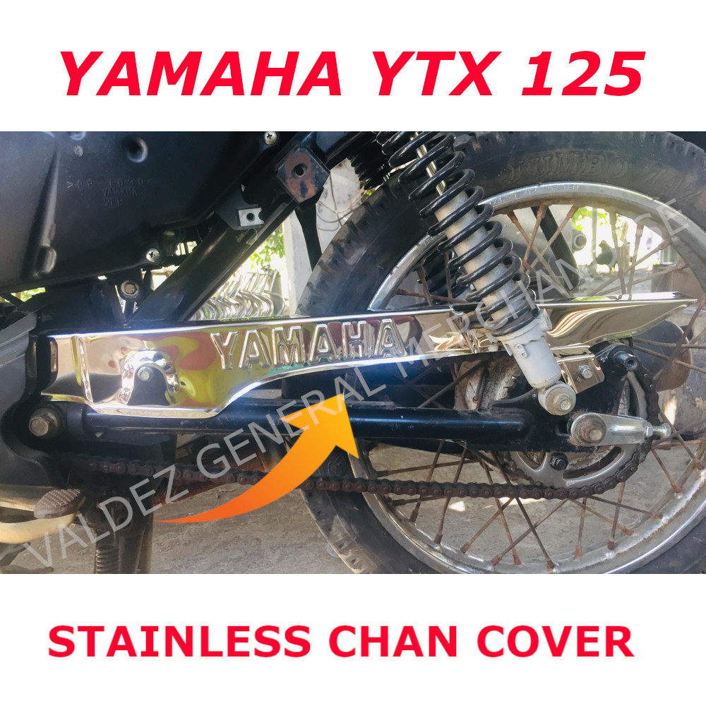 Valdez, Yamaha YTX 125 NEW STAINLESS CHAIN COVER "Yamaha Logo" | Lazada PH