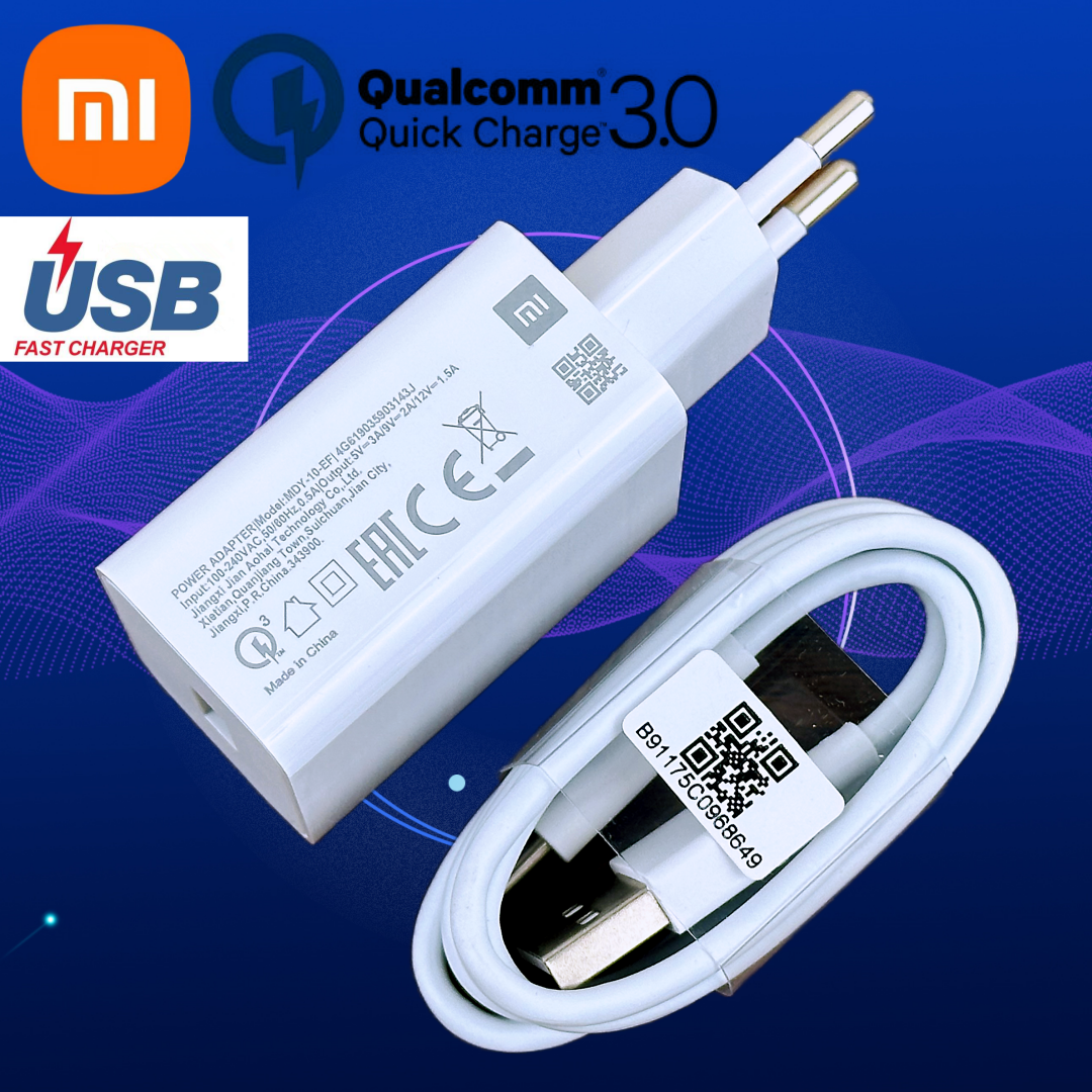 Original Xiaomi Redmi 13C Charger Fast Charge USB PD 18W EU Adapter For ...