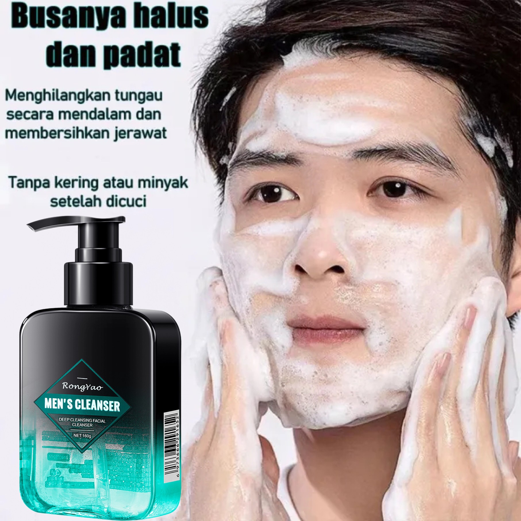 Men's Face Wash Sabun Muka Pria Untuk Kulit Kusam kontrol minyak Pori ...