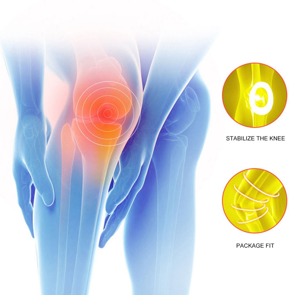 AOLIKES Knee Brace for Men Women Silicone Gel Spring Support Knee Pads ...