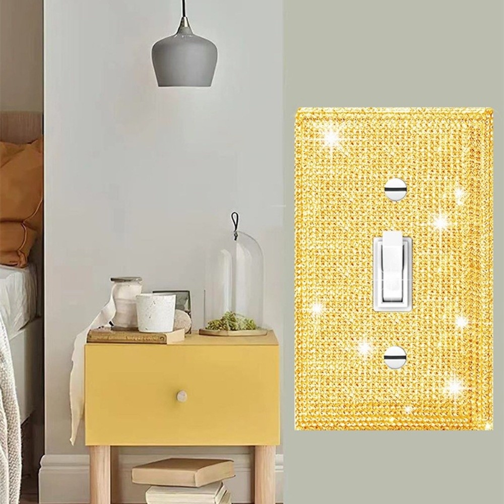 Fashion Sparkling Switch Decorative Cover Flashing Dustproof Socket ...