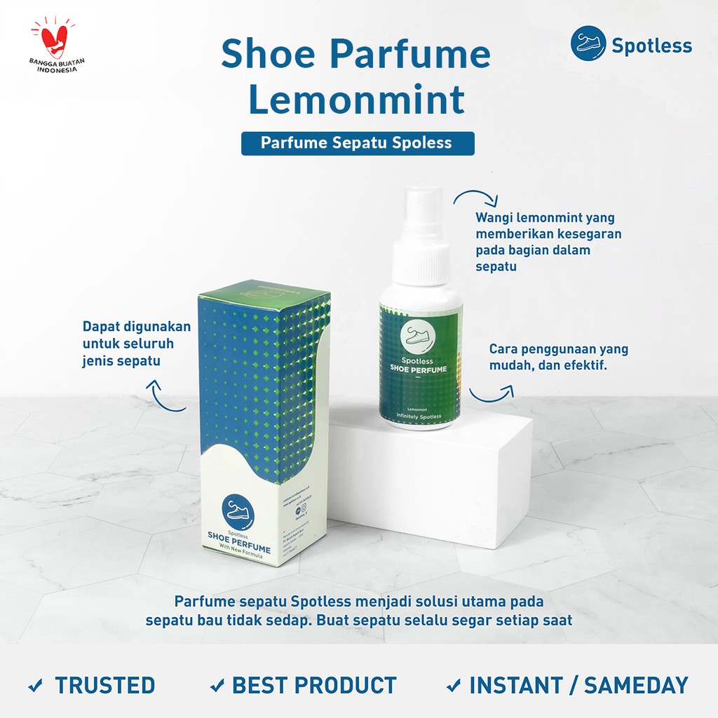 Spotless Shoe Perfume Parfum Sepatu 65 ml Penghilang Bau Tidak Sedap ...