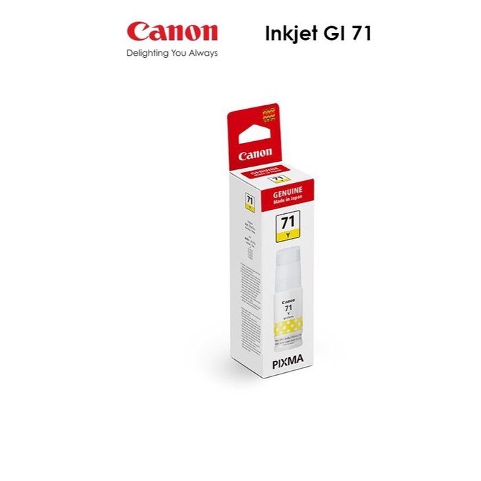 Canon GI 71 BK C M Y น้ำหมึกเติม ของแท้มีกล่อง สำหรับ Canon Pixma G1020 ...