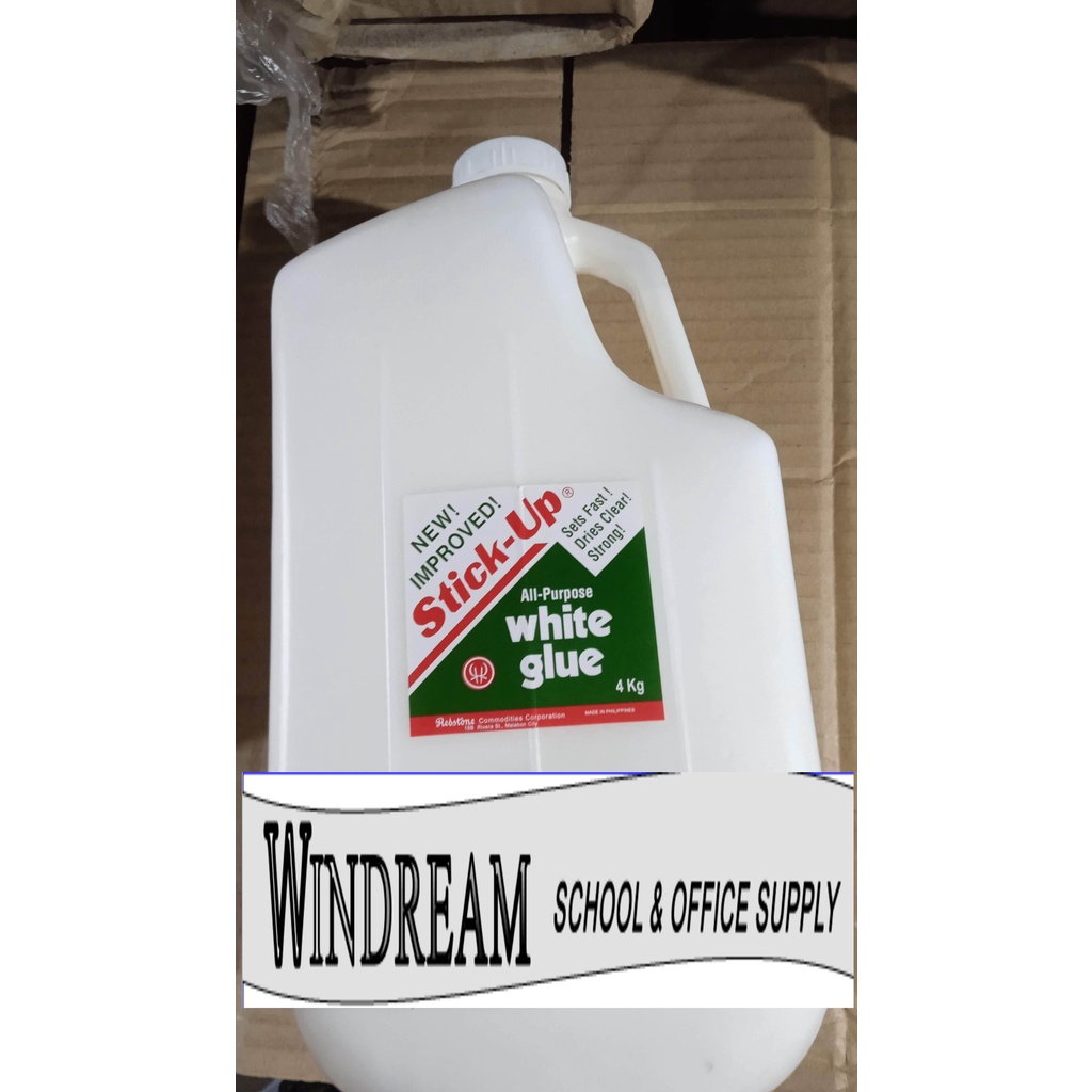 Stick Up Padding Glue White and Red 4kg Gallon size | Lazada PH