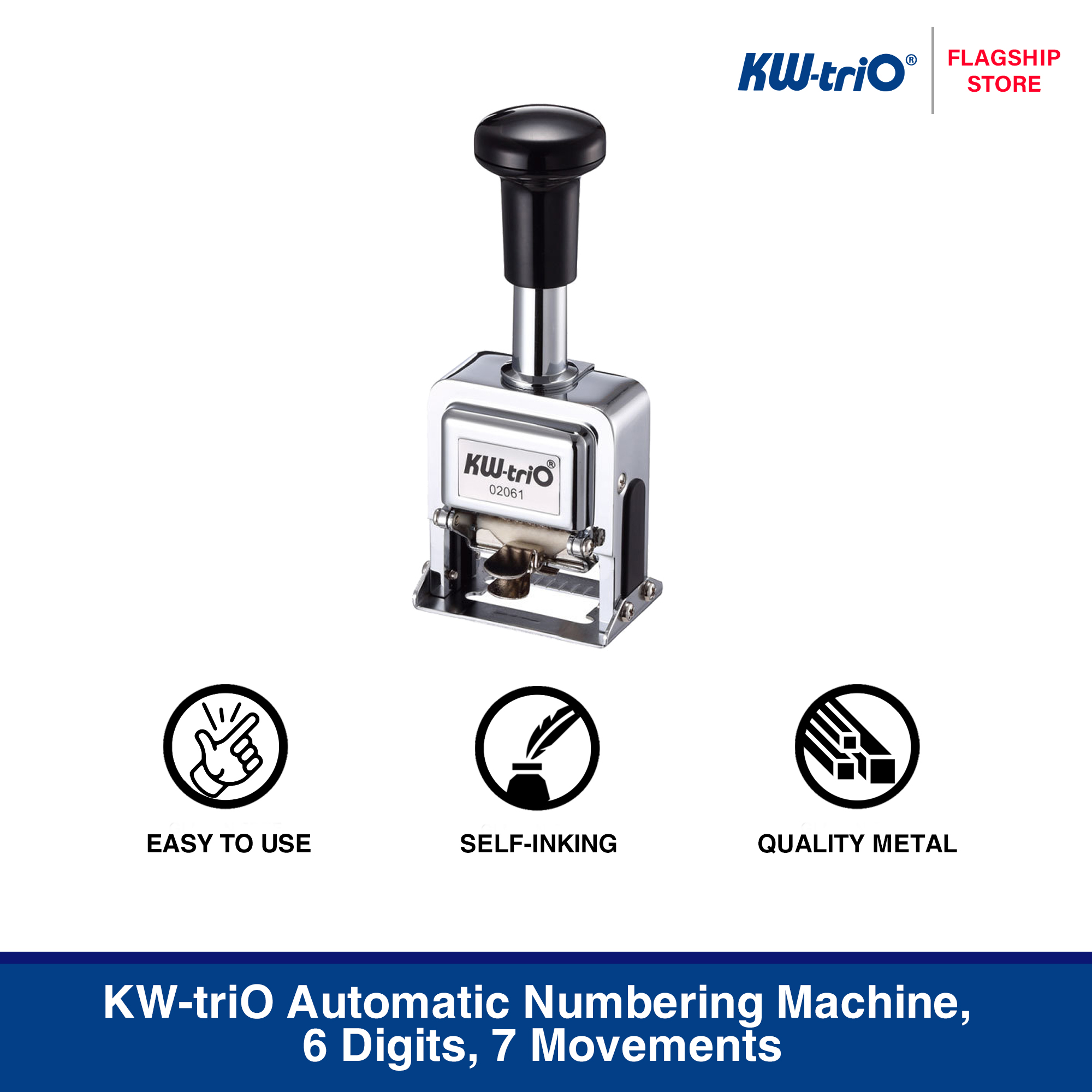 Kw-Trio Automatic Numbering Machine, 6 Digits, 7 Movements [15112060 ...