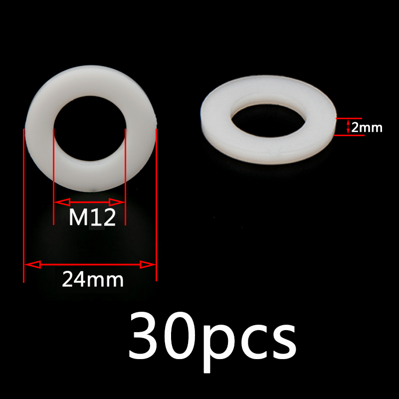 M2 M2.5 M3 M4 M5 M6 M8 M10 M12 M14 M16M18 M20 M22 M24 White Nylon ...