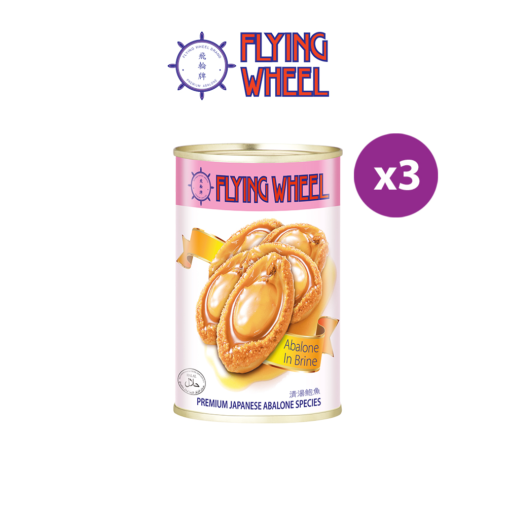 [Bundle of 3] Flying Wheel Abalone in Brine 425g | Lazada Singapore
