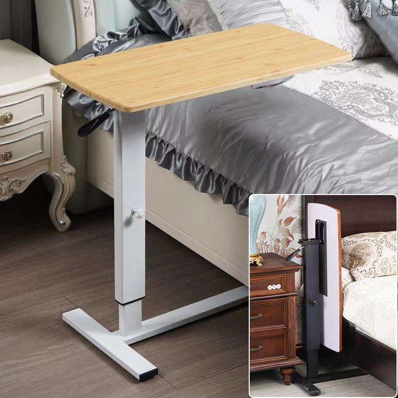 Premium Overbed Table / Movable Bedside Table/ Height Adjustable ...