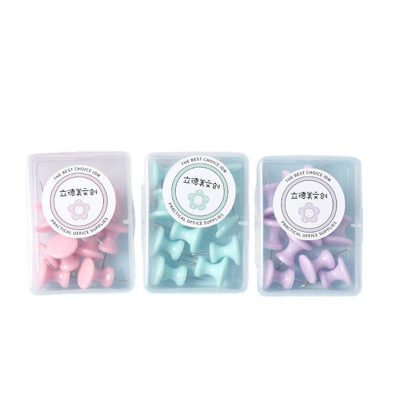 1 box Home Office Colorful Drawing Pins Pushpin Thumbtack Board Push ...