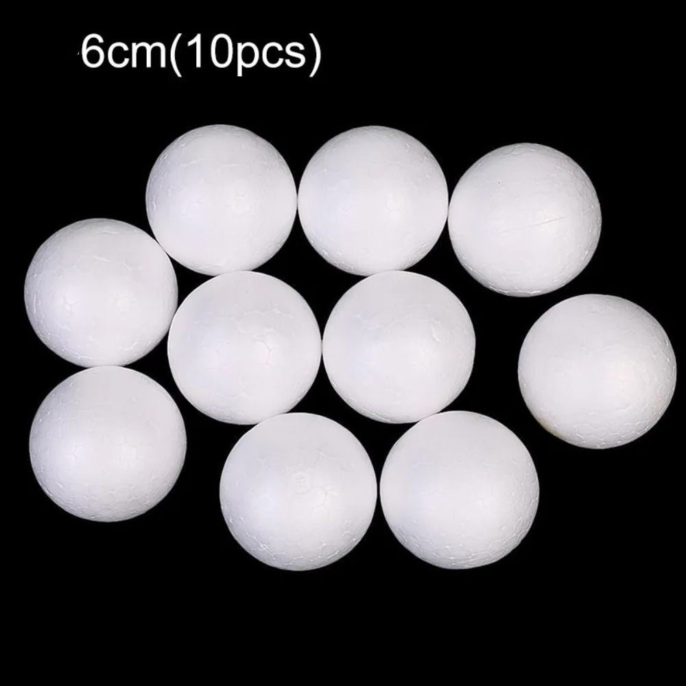 Crafts Mini Foam Balls Polystyrene White Christmas Balls Round ...