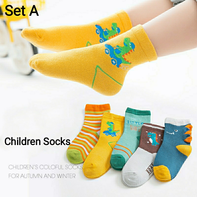 (5 Pairs)Children Socks Kids Socks Cotton Kids Boys Socks For Baby Boy ...