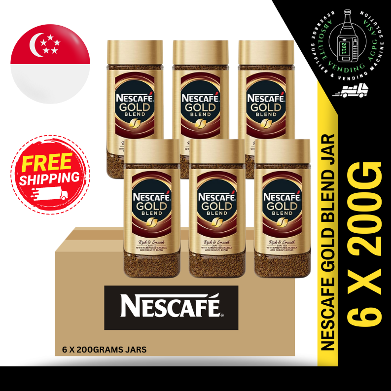 [CARTON] NESTLE Nescafe Gold 200G X 6 (GLASS) | Lazada Singapore