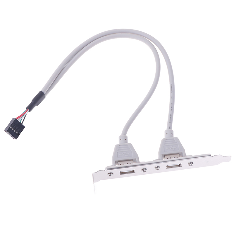 ZHANG Jettingbuy Witkitty 1 ชิ้น 2 พอร์ต USB2.0 ด้านหลังแผงยึดการ ...