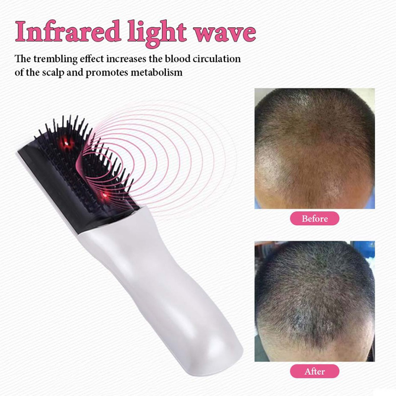 Infrared Laser Hair Growth Comb Care Styling Hair Loss Growth Massager ...