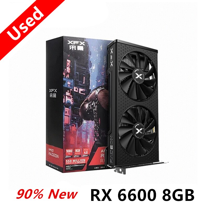 RX6600 8GB RX6600 8GB XFX RX 6600 XT 6600XT RX6600 XT 8GB Graphics Card AMD GPU Radeon RX6600XT ...