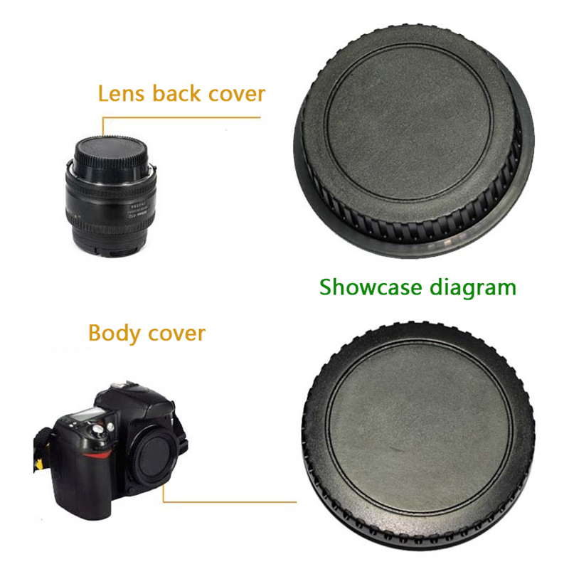 For Canon 700D70D 6D2 5D4 1DX DSLR Rear Lens Cap And Camera Body Cap ...