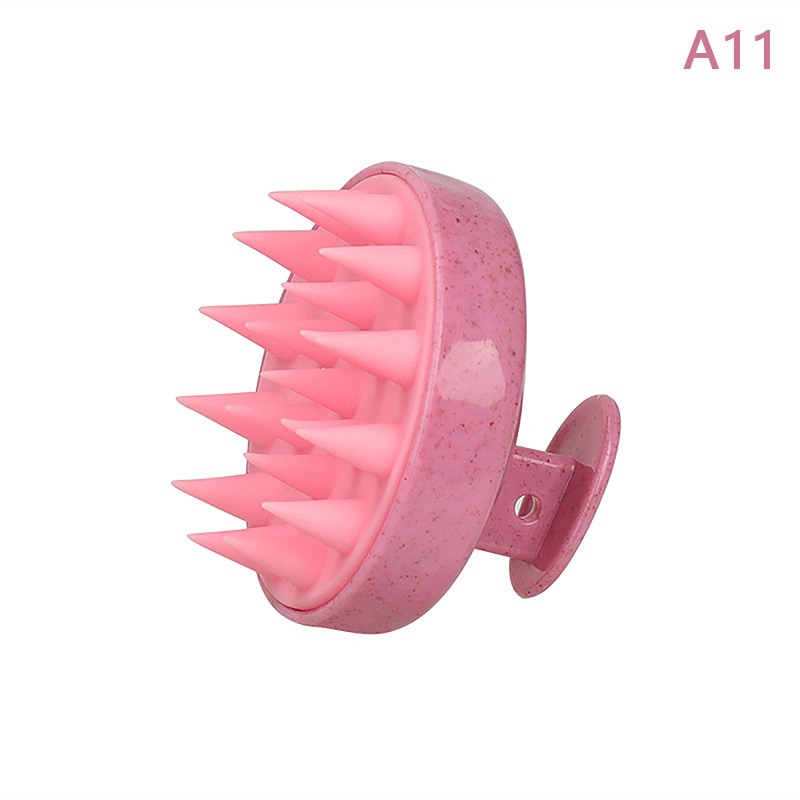 Plastic Silicone Massage Comb Clean The Scalp Thoroughly Scalp Massage ...