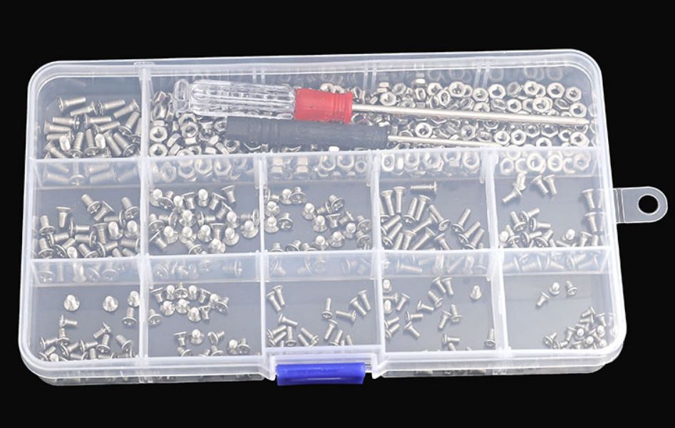 Laptop Repair Tool Kit 550 Screws /m.2 SSD screws with free Screwdriver ...