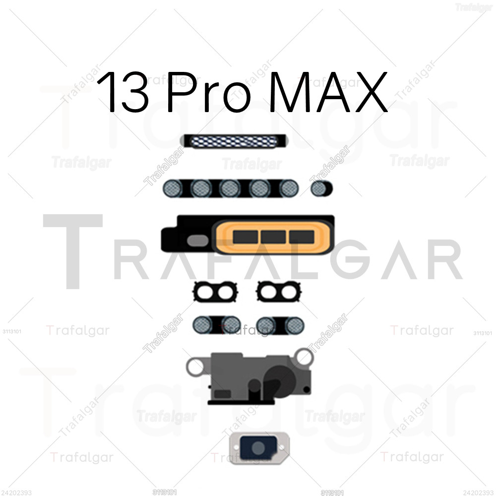 Full Set Dust Net LoudSpeaker Mic Mesh for iPhone 13 Pro MAX 13 mini ...