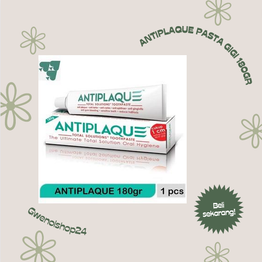 ANTIPLAQUE PASTA GIGI 180 GR / ANTIPLAQUE TOOTHPASTE 180 GR | Lazada ...