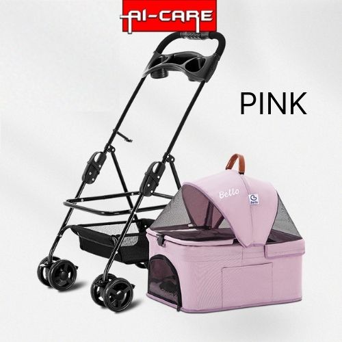 (Ready Stock) BELLO Original Pet Stroller Modern 2in1 Trolley Foldable ...
