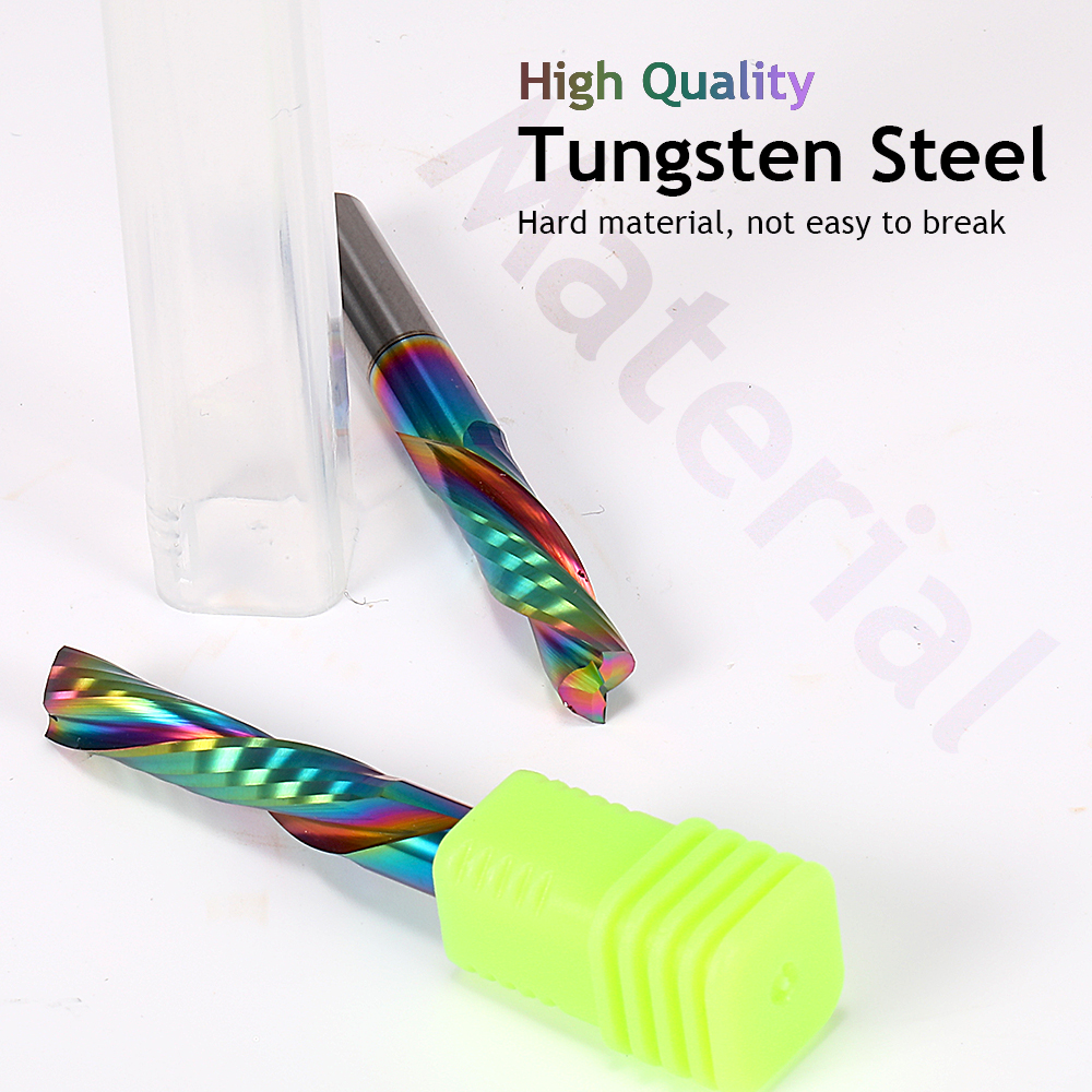 ShopSphere 1pcs 3.175/4/5/6mm Dlc Left Handed Two Spiral Flute Bits ...