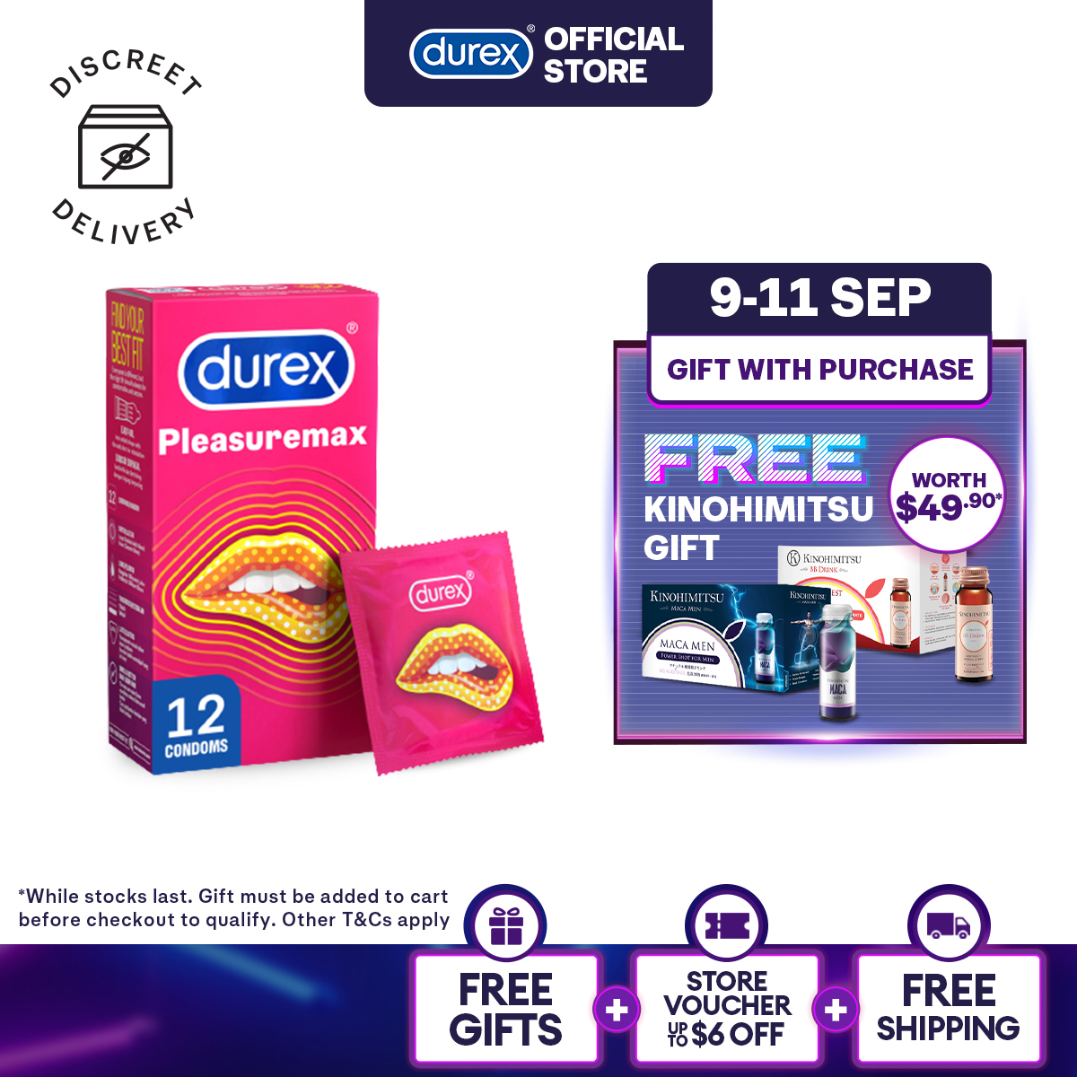 Durex Pleasuremax Condoms with Ribs and Dots For Extra Stimulation 12s | Lazada Singapore