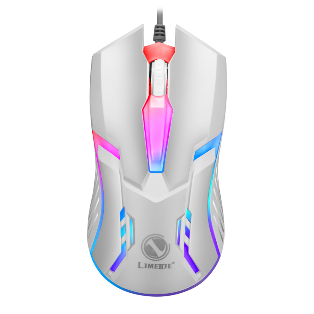 BOKEWU Wired Gaming Mouse USB Computer Mouse RGB Mouse Gamer Ergonomic Mouse 1600DPI LED Silent ...