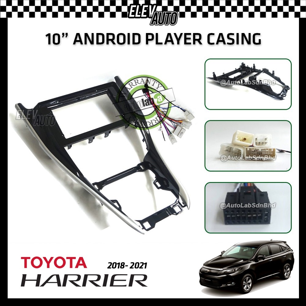 【Ready】 Toyota Harrier XU60 2014-2021 Android Player Casing 10 with ...