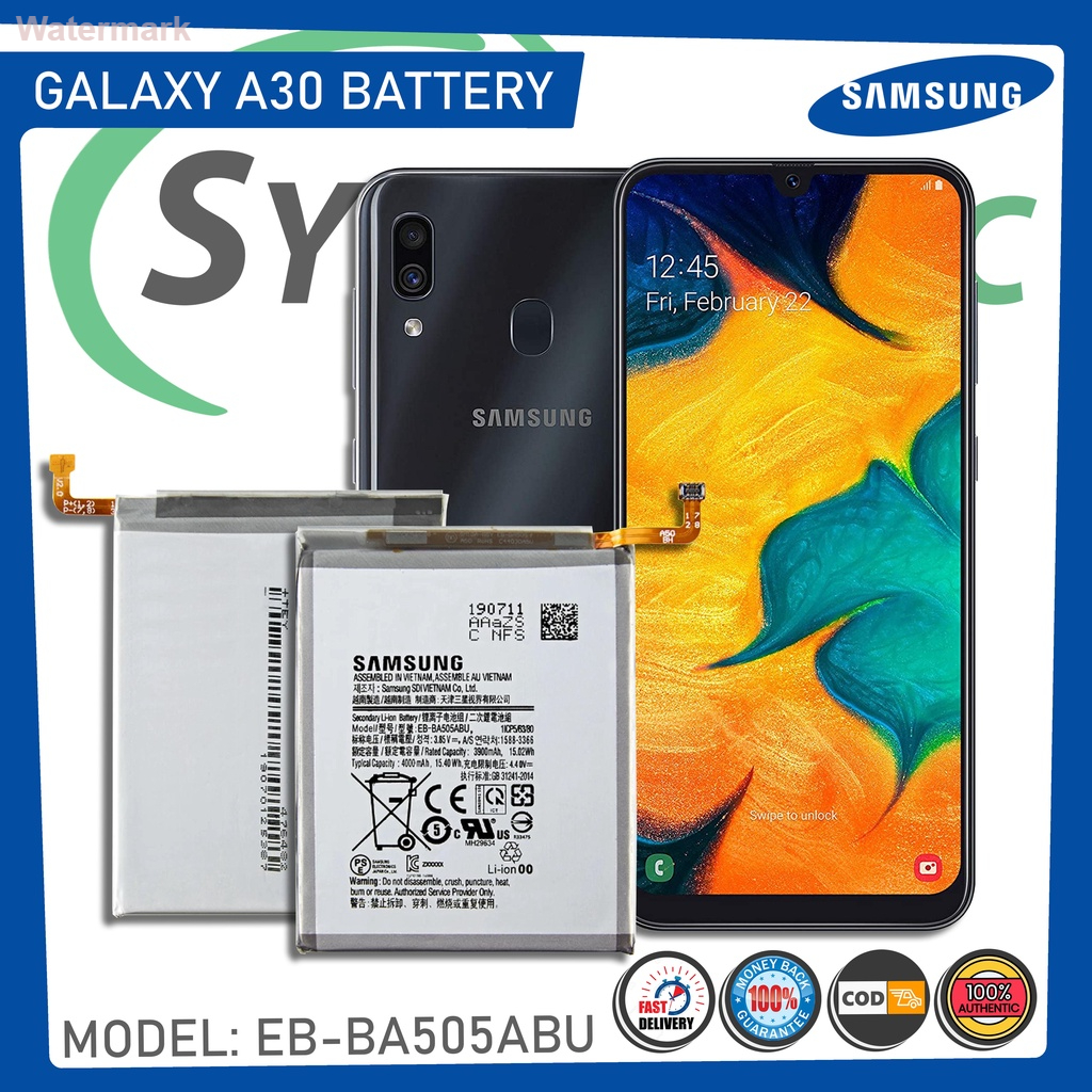 แบตเตอรี่ Samsung Galaxy A30 ของแท้ รุ่น EB-BA505ABU (4000mAh) ORIGINAL ...