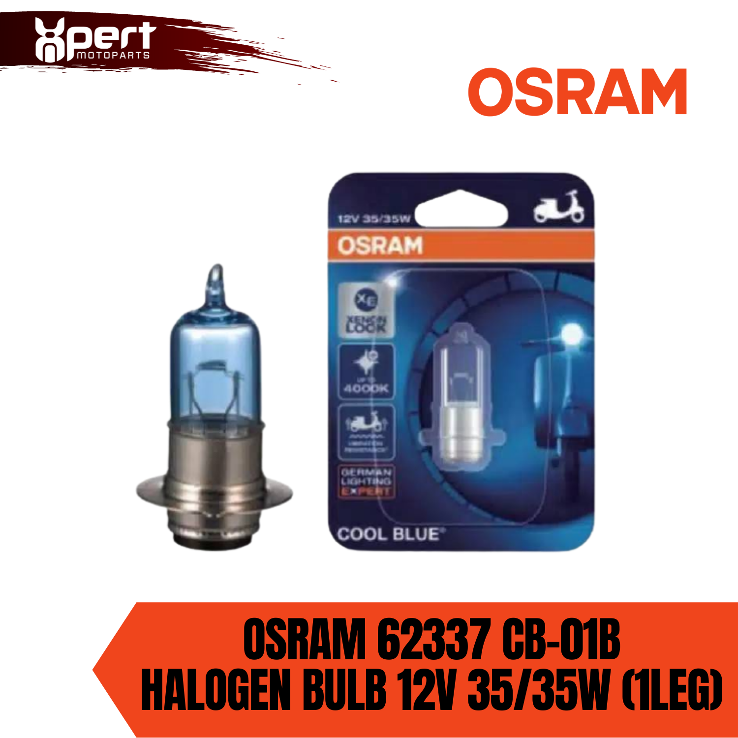 Original Osram Halogen Bulb 12V 35/35W(B35) Cool Blue | Lazada PH
