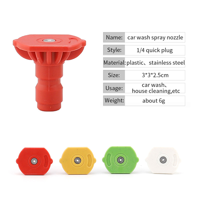 【In-Stock】 Car Wash Accessories Spray Nozzle For High Pressure Washer 1 ...