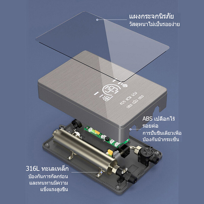 ICIC เครื่องทำน้ำอุ่น ระบบตัดอัตโนมัติ Water Heater เครื่องทำอุ่น ...