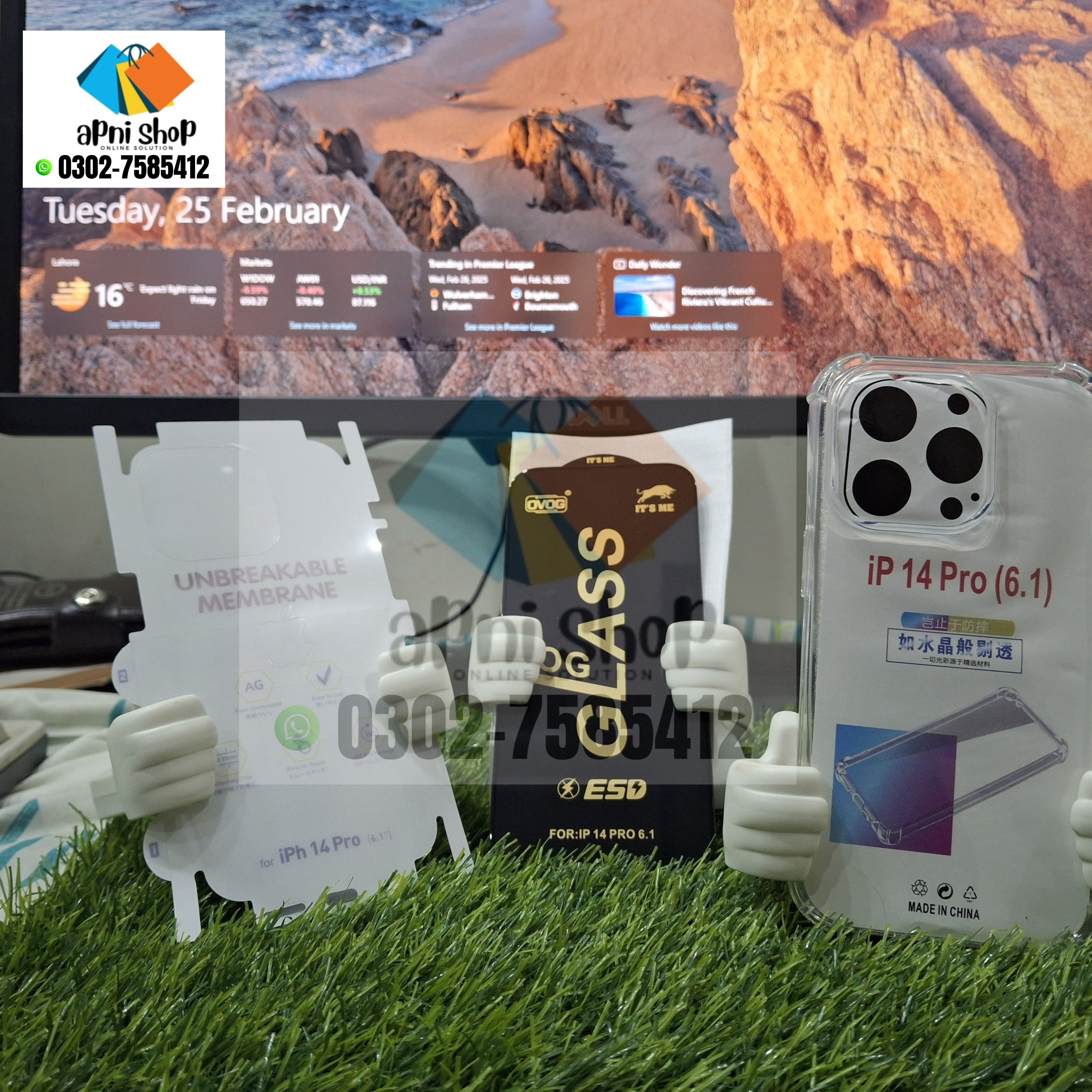 (3-in-1) iPhone XS - OG Glass Screen Protector, Unbreakable Back ...