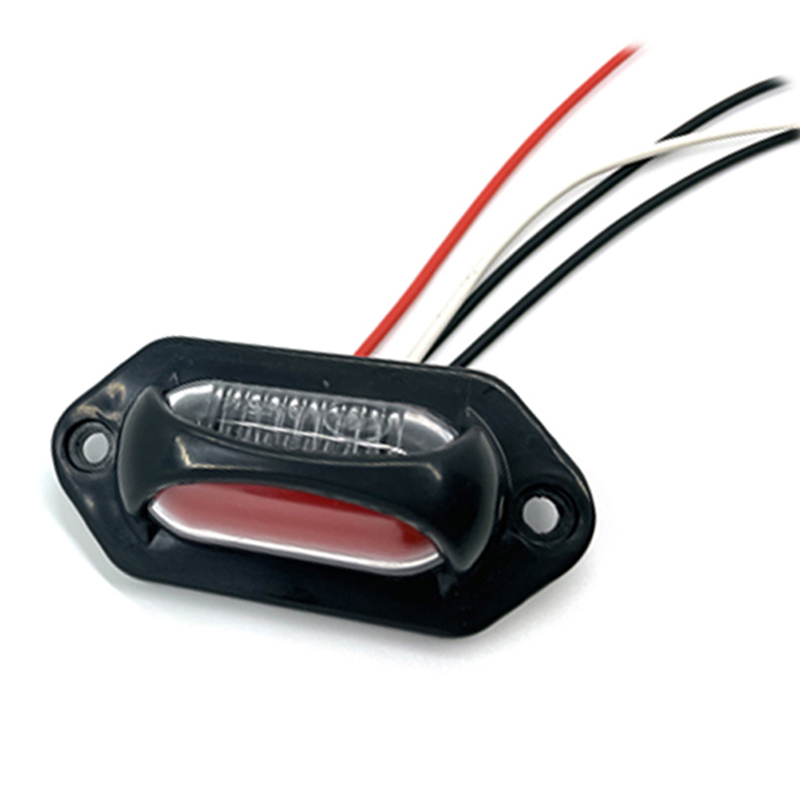 1Pc 12V 24V LED License Plate Light Chrome Number Plate Light ...