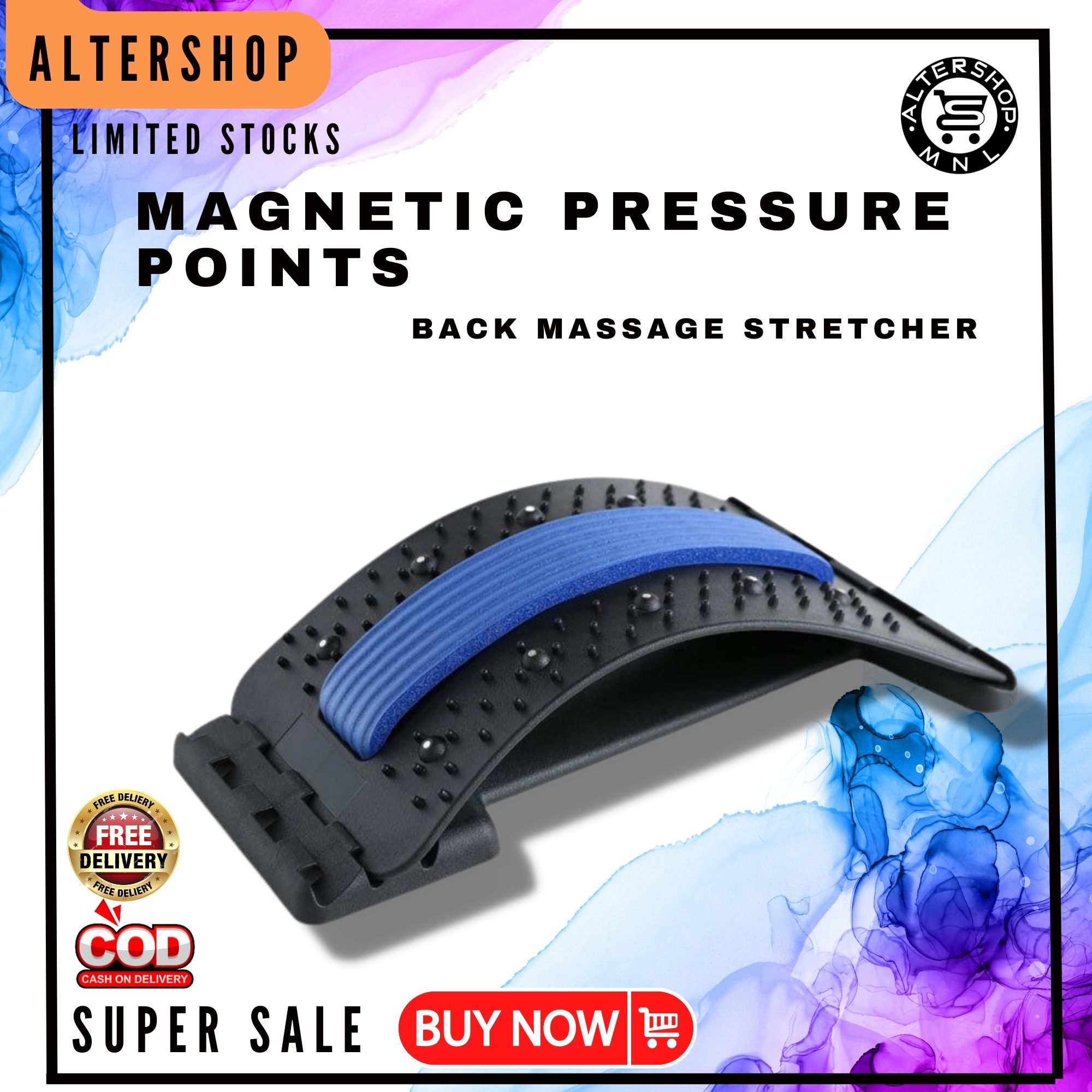 ORIGINAL MAGNETIC PRESSURE POINTS LUMBAR TRACTION ORTHOTIC MAGIC BACK ...