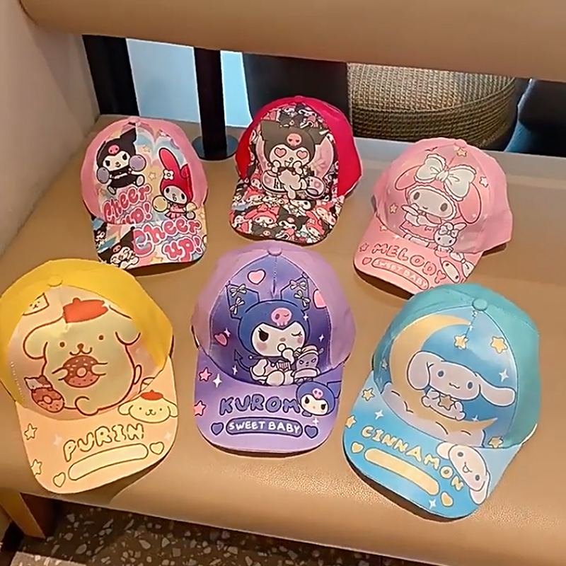 Kuromi Sanrio Baseball Cap Breathable Adjustable Children Cap Layor ...