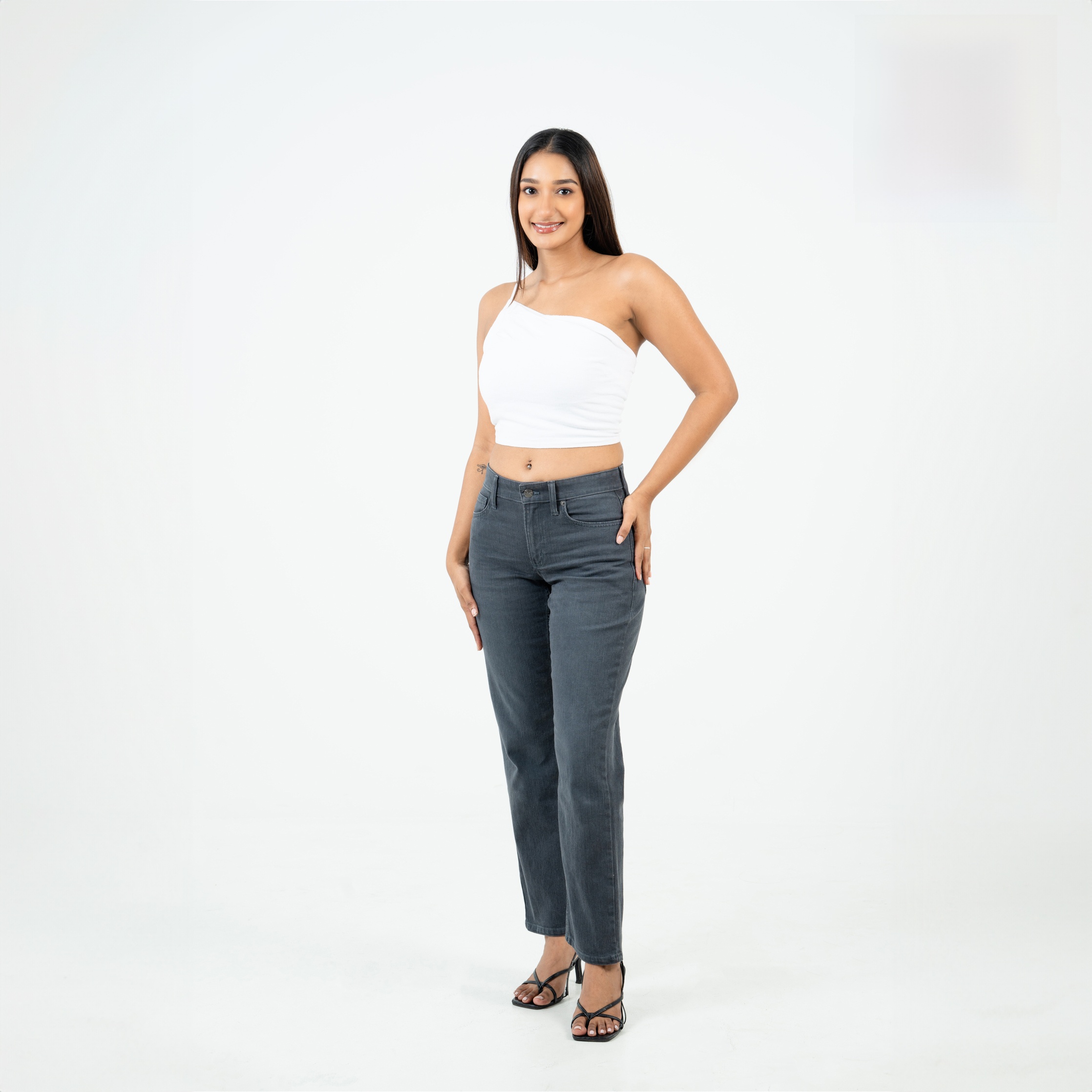 Moose Women's Straight Fit Denim - Black | Daraz.lk